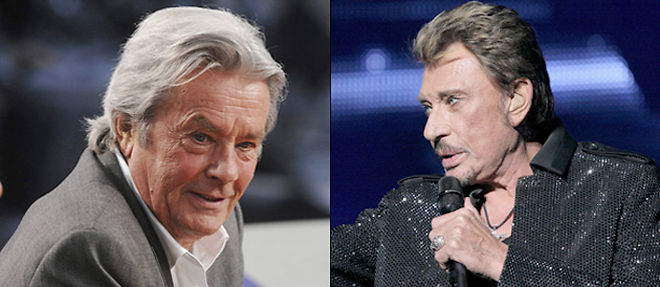 Delon et Johnny sur les planches