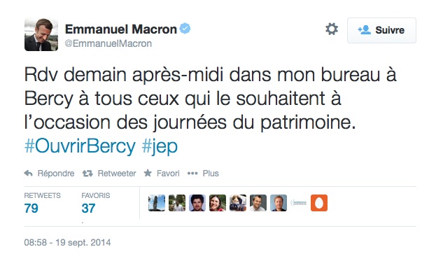 Macron : opération séduction lors des journées du patrimoine