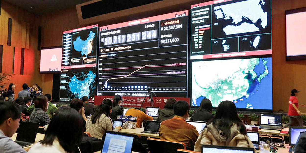 Chine : 25 milliards de dollars en une seule journée pour Alibaba