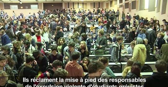 Vidéo - Montpellier: les étudiants mobilisés après la violente intrusion