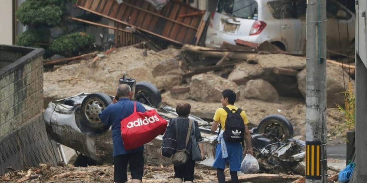 Pluies au Japon : le bilan s'alourdit encore, le déblayage sera compliqué