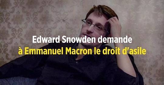 Vidéo - Edward Snowden demande à Emmanuel Macron le droit d'asile