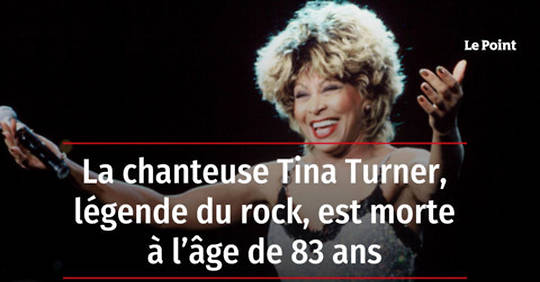 Vidéo - La chanteuse Tina Turner, légende du rock, est morte à l'âge de 83 ans
