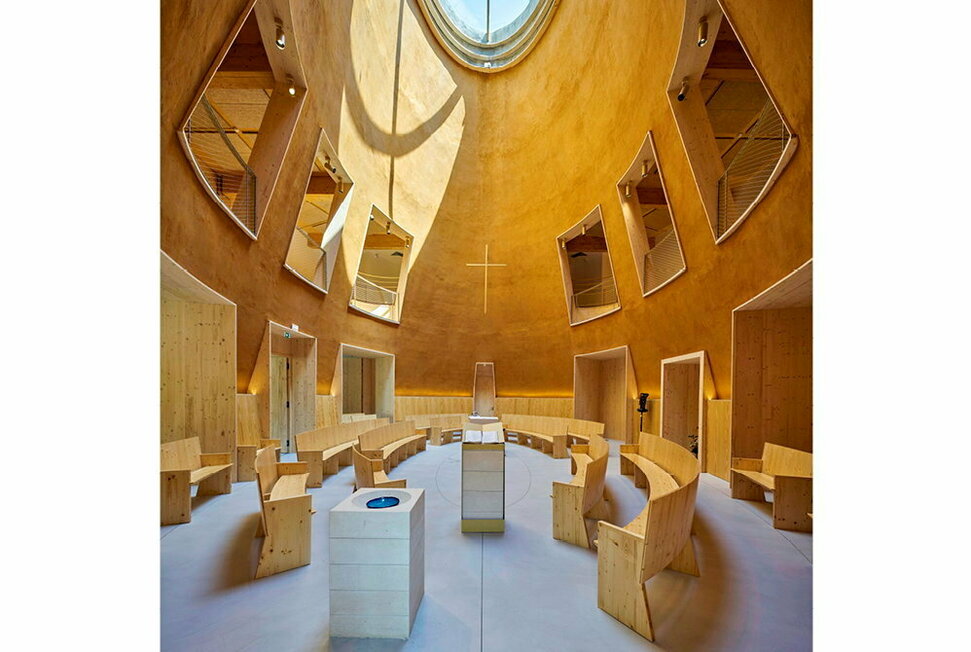 Architecture : le centre Teilhard-de-Chardin, un 3 en 1 boisé à Saclay