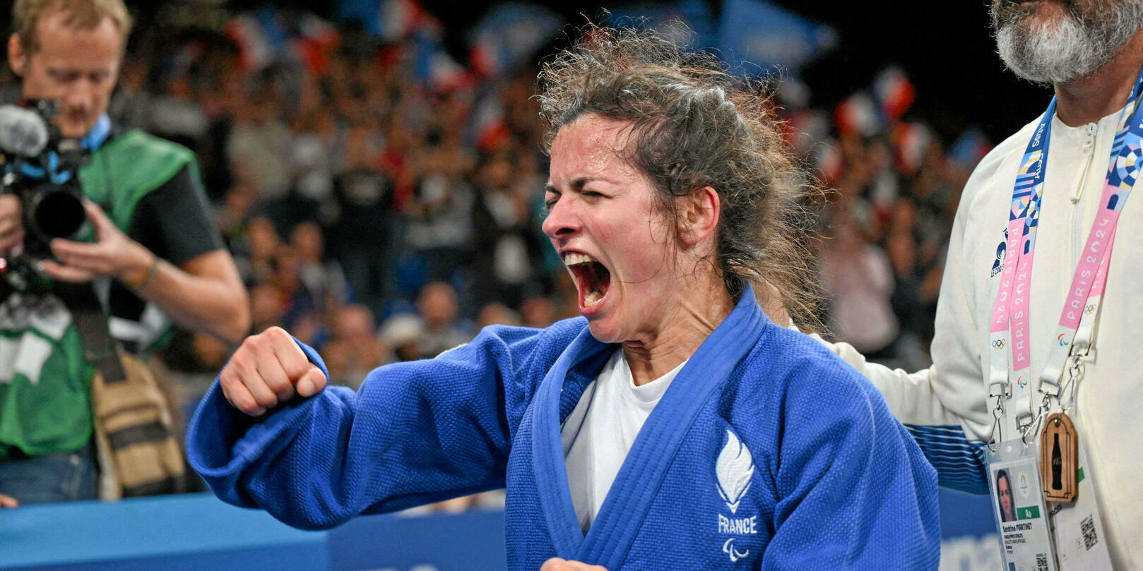 Jeux paralympiques : quand la judokate Sandrine Martinet met le feu à l’Arena
